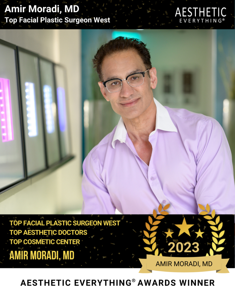Amir Moradi, MD wins Top Facial Plastic Surgeon West 2023